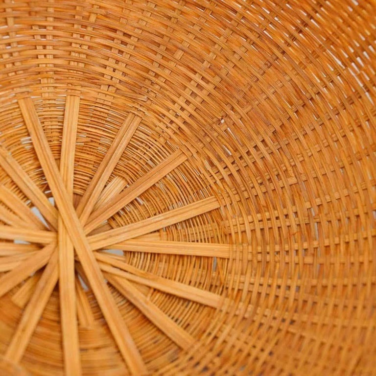 Antique Asian Rattan Hat, circa 1950 For Sale at 1stDibs