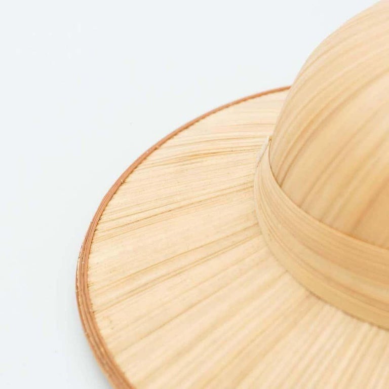 Antique Asian Rattan Hat, circa 1950 For Sale at 1stDibs