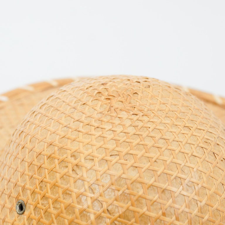 Antique Asian Rattan Hat, circa 1950 For Sale at 1stDibs