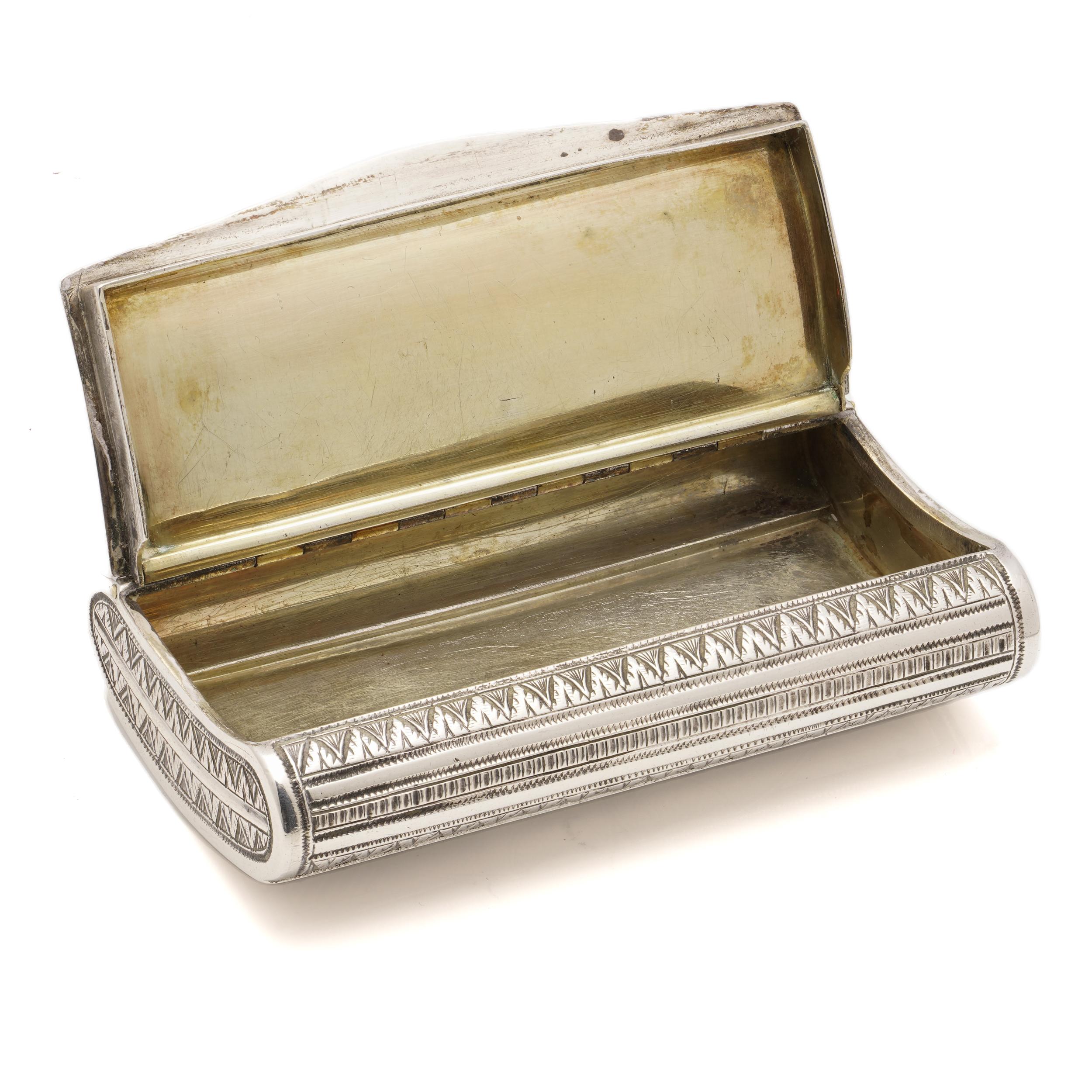 Antique Austrian 800. Silver Snuff Box with Floral Motifs For Sale at ...