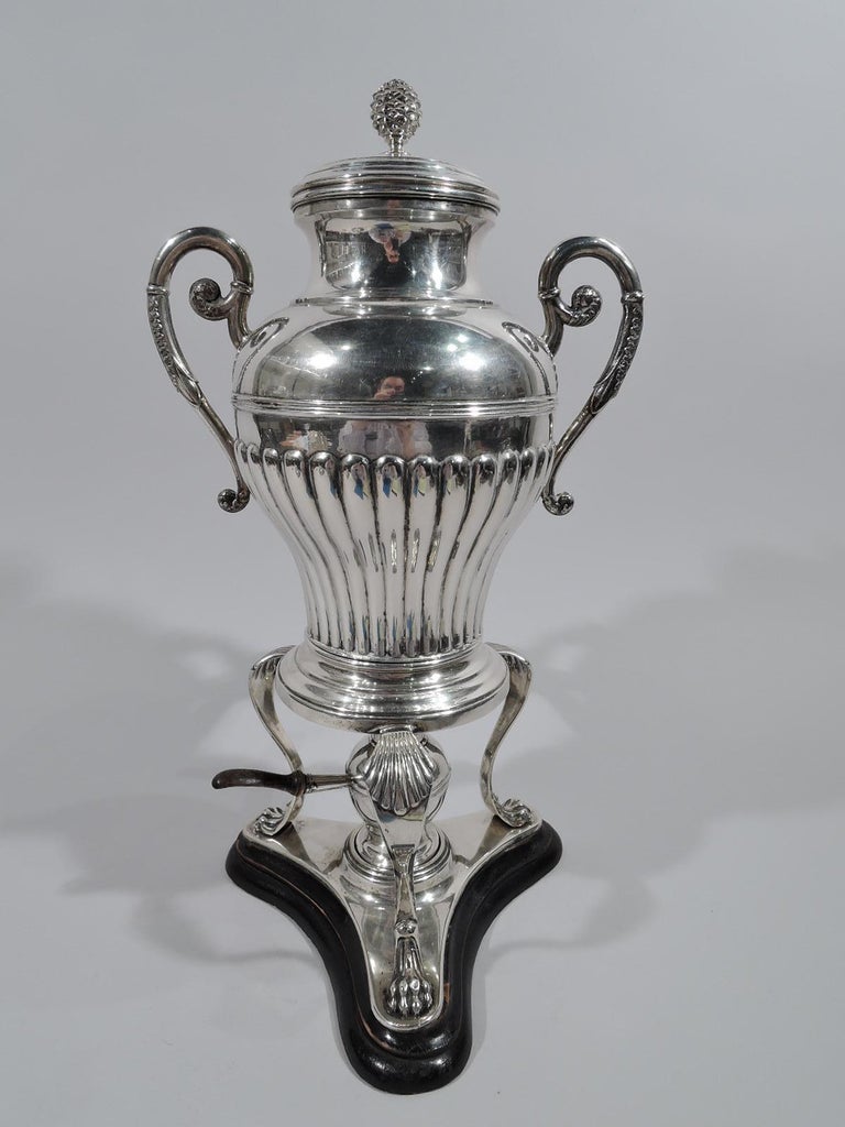 Antique Austrian Biedermeier Classical Silver Tea Urn For Sale at ...
