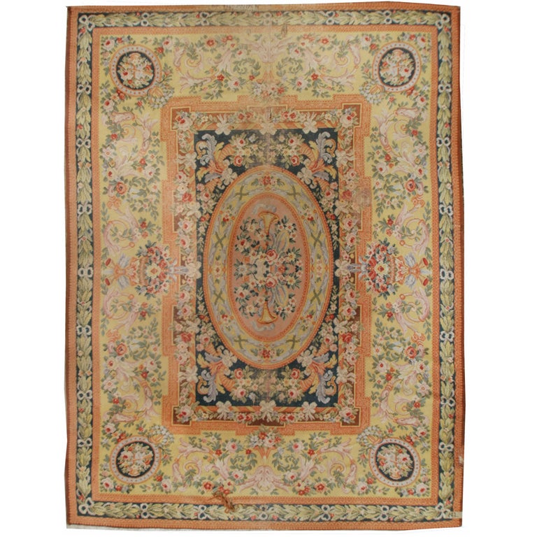 Antique Austrian Savonnerie Rug, circa 1800 at 1stDibs