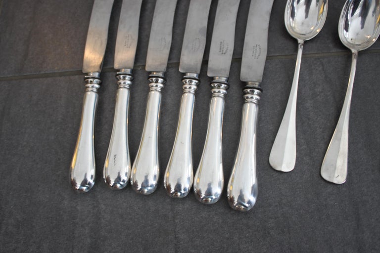Antique austrian Sterling Silver Service for six persons For Sale at ...