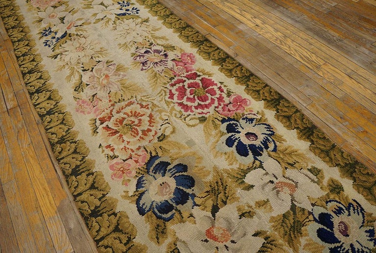 Mid 18th Century English Axminster Carpet ( 3'4" x 17'4" - 102 x 528 cm ...