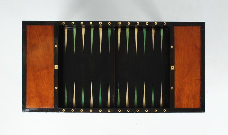 Antique Backgammon Table, so-called Tric Trac Table, Cherry, France ...