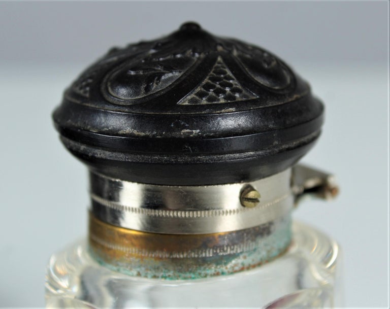 Antique Bakelite Inkwell and Pen Tray with Glass Inserts, circa 1920 ...