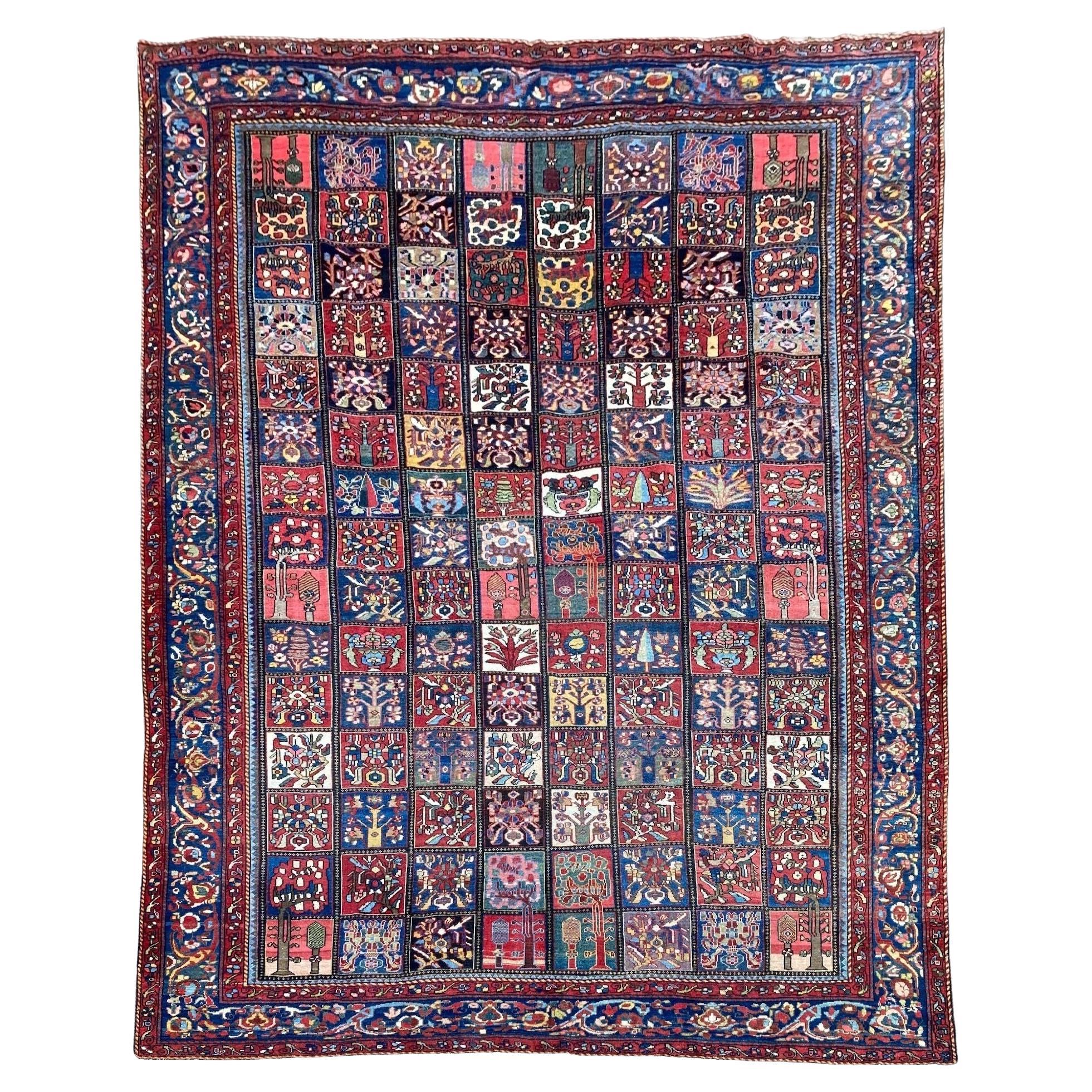 Antique Bakhtiar Carpet For Sale at 1stDibs