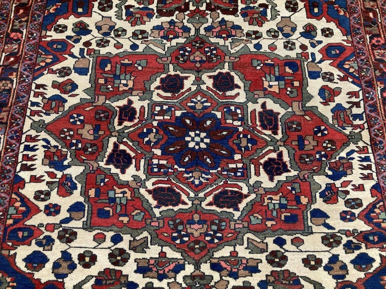 Antique Bakhtiar Rug For Sale at 1stDibs
