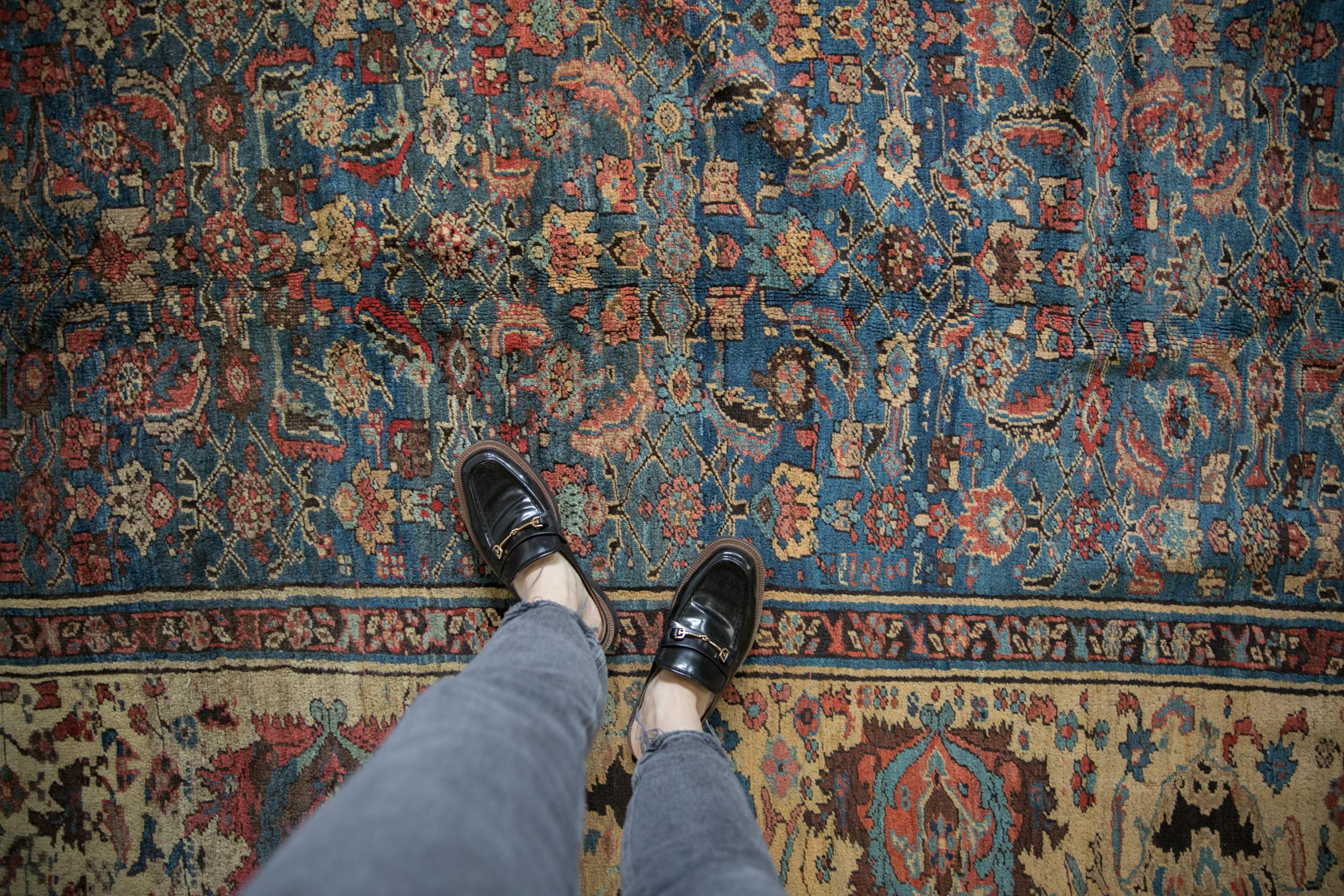 Antique Bakshaish Square Carpet For Sale at 1stDibs