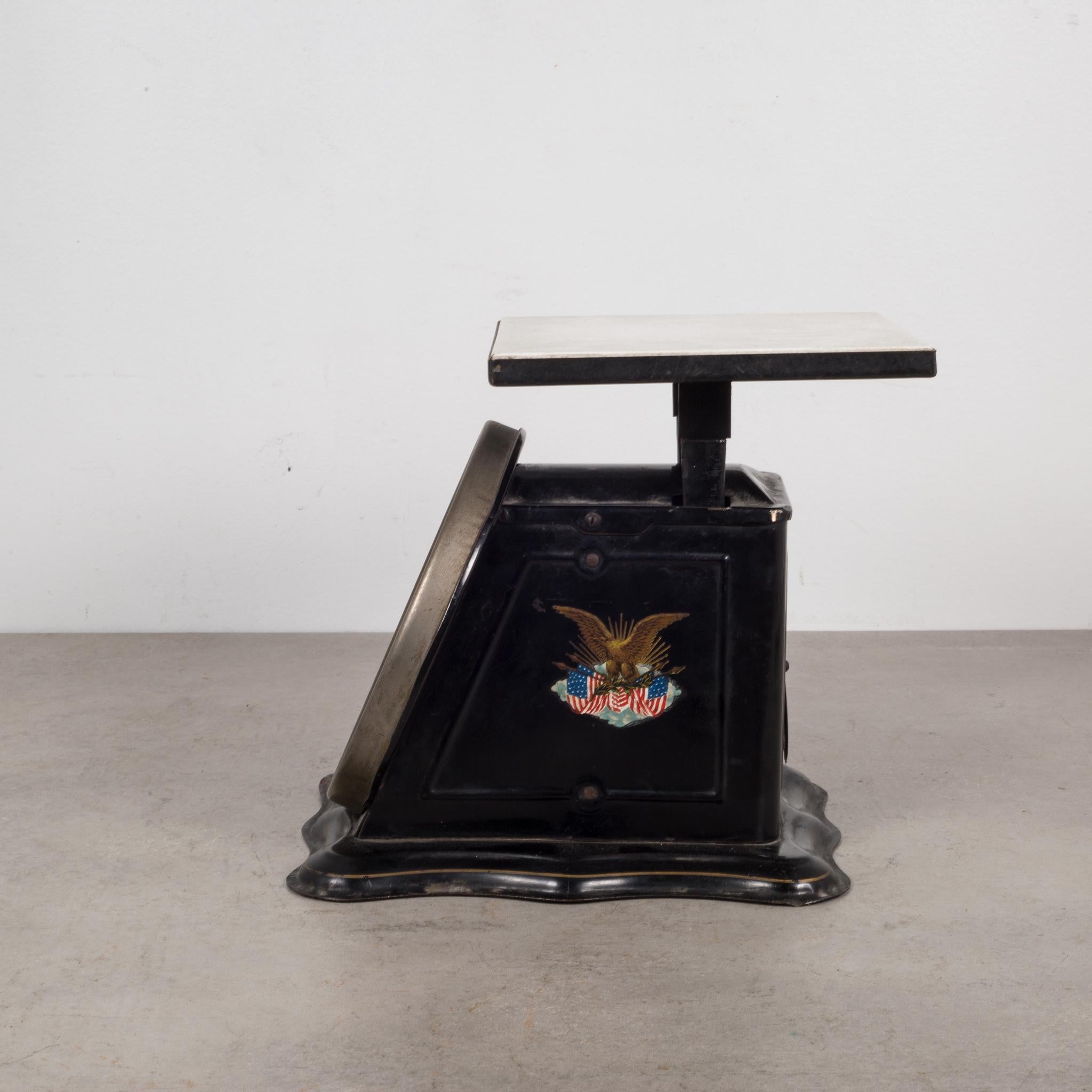 Antique Balance Scale with Porcelain Top, circa 1906 For Sale at 1stDibs