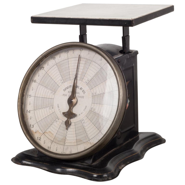 Antique Balance Scale with Porcelain Top, circa 1906 For Sale at 1stDibs