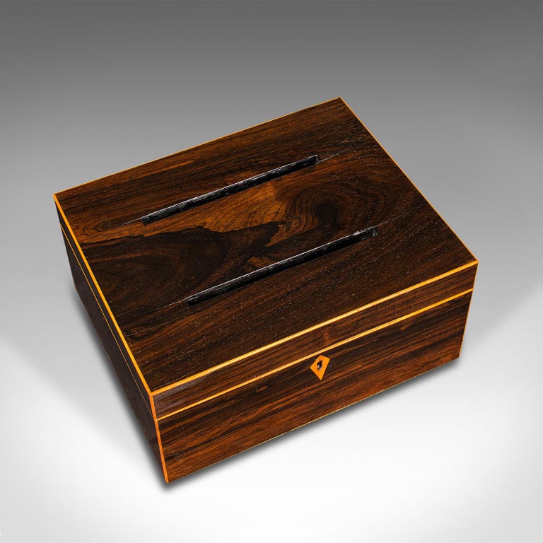 Antique Ballot Box, English, Rosewood, Inlaid, Voting, Post, Victorian ...