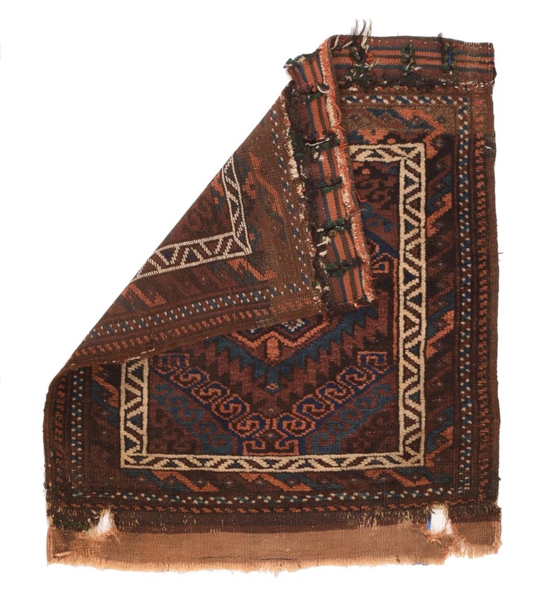 Antique Balouch Back Face Rug For Sale at 1stDibs