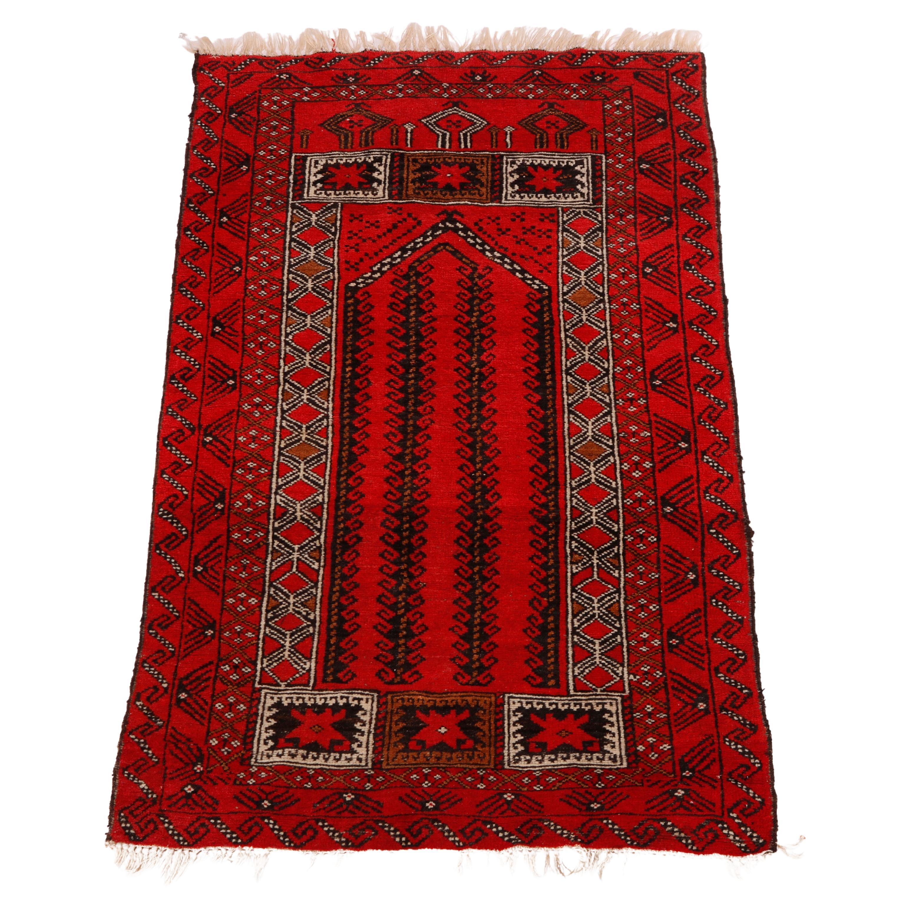 Unusual Baluchi Prayer Rug, Circa 1930 at 1stDibs