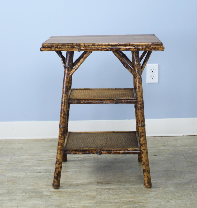 Antique Bamboo Side Table at 1stDibs