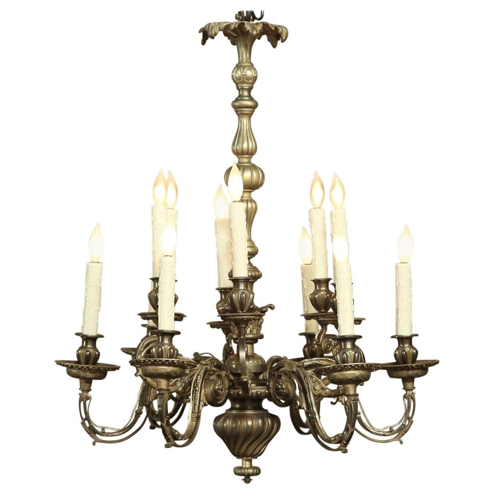 Antique Bronze Chandelier at 1stDibs