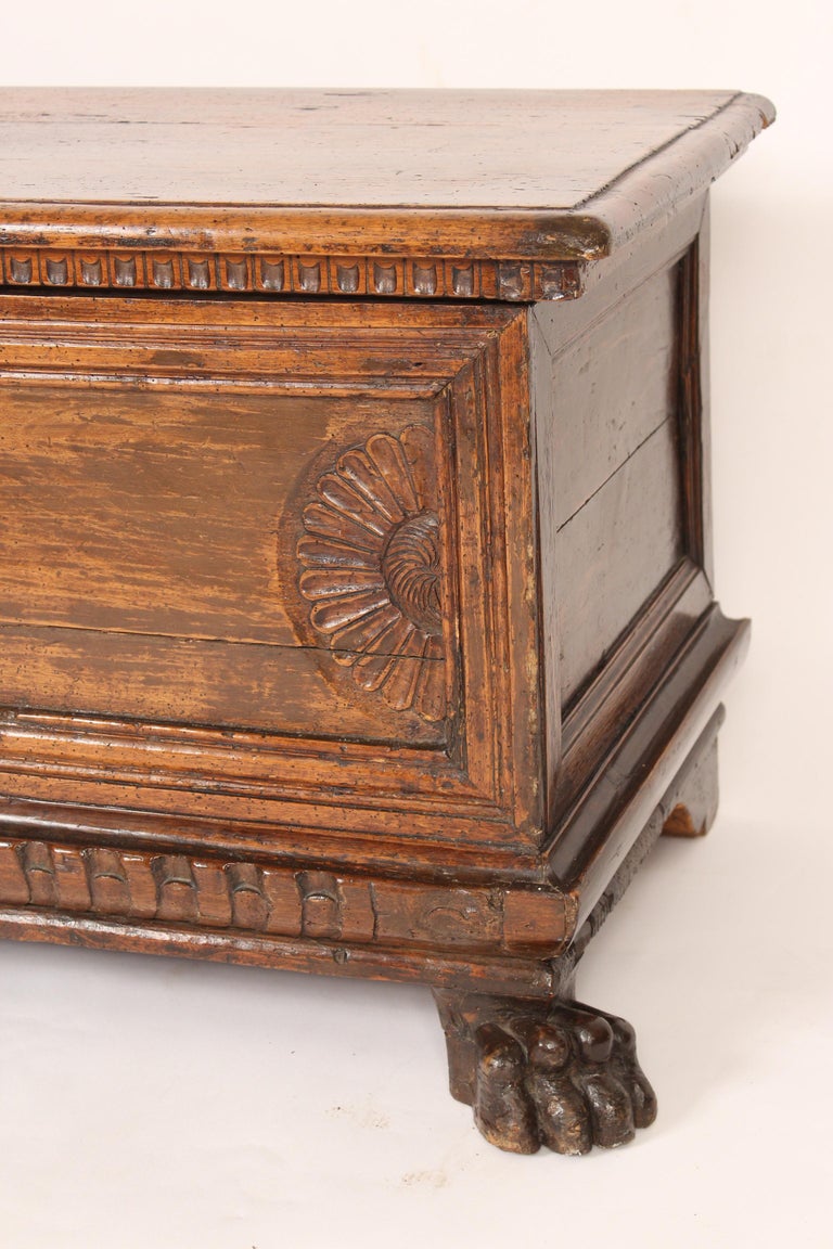 Antique Baroque Style Walnut Cassone at 1stDibs