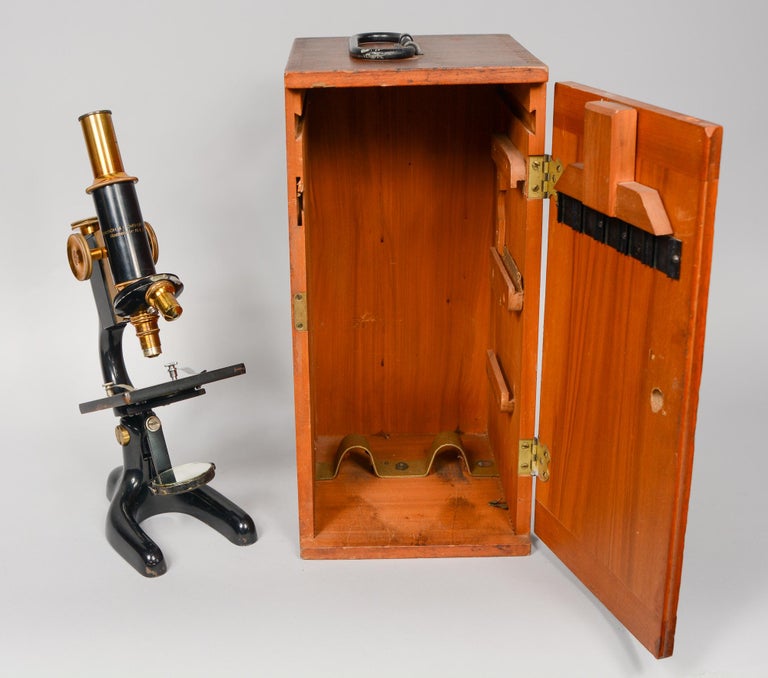 Antique Bausch and Lomb Brass and Iron Microscope at 1stDibs | antique ...