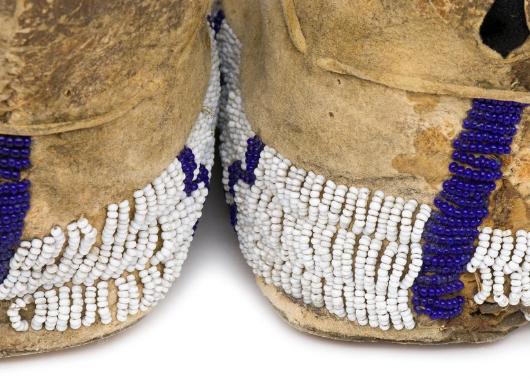 Antique Beaded Moccasins, Cheyenne 'Plains Indian', circa 1880s ...