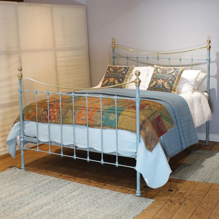 Antique Bed in Verdigris, MK269 For Sale at 1stDibs
