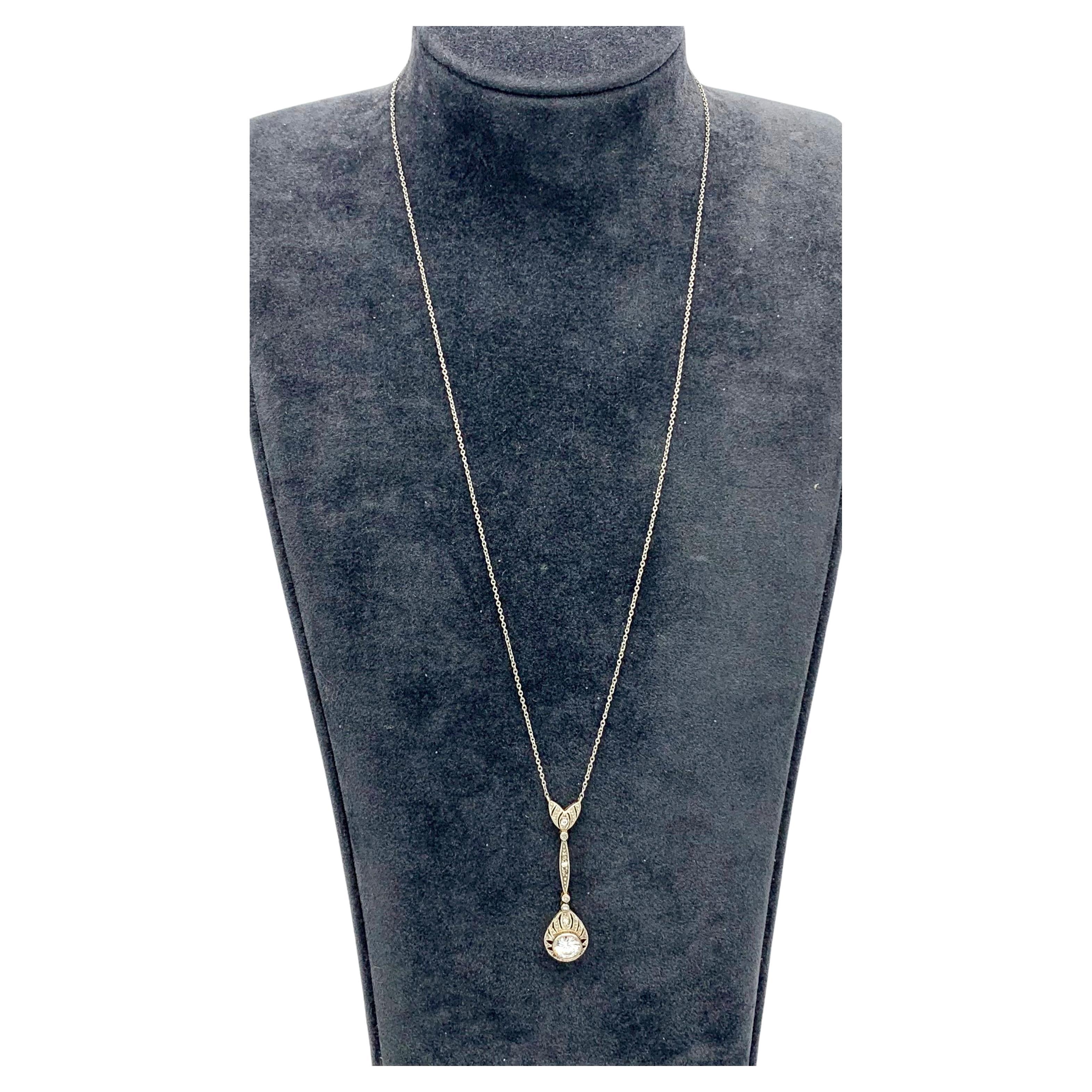 Diamond, Pearl and Antique Drop Necklaces - 6,501 For Sale at 1stDibs ...