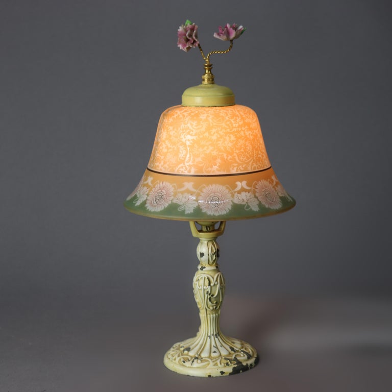 Antique Bellova Art Deco Boudoir Lamp, circa 1920 For Sale at 1stDibs