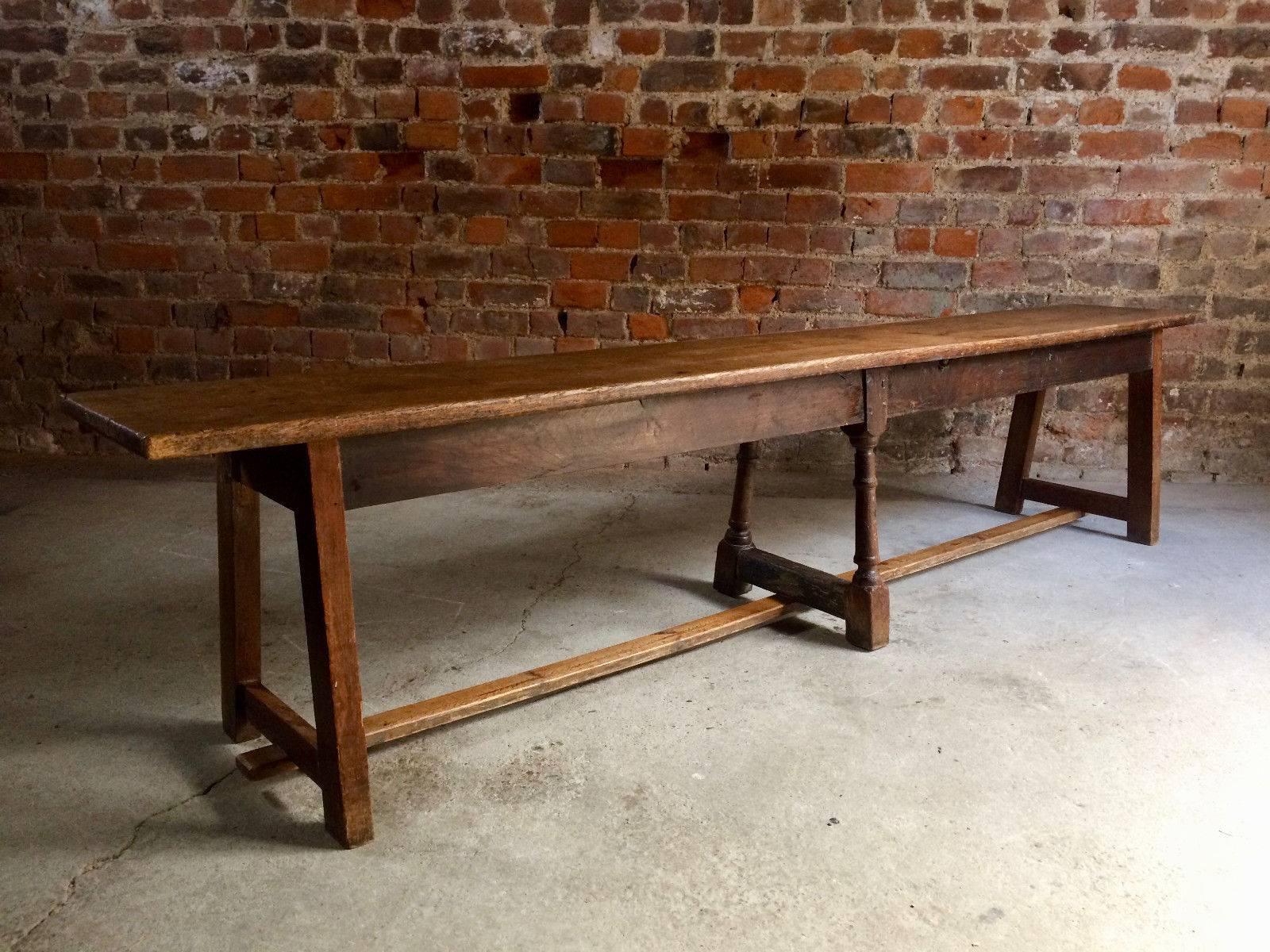 Antique Long Bench Seat Large Rustic, 19th Century Victorian, circa ...