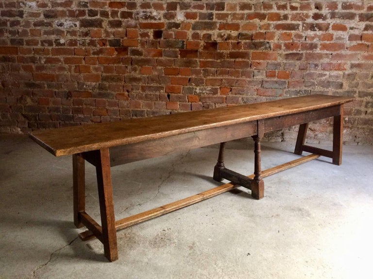 Antique Long Bench Seat Large Rustic, 19th Century Victorian, circa ...