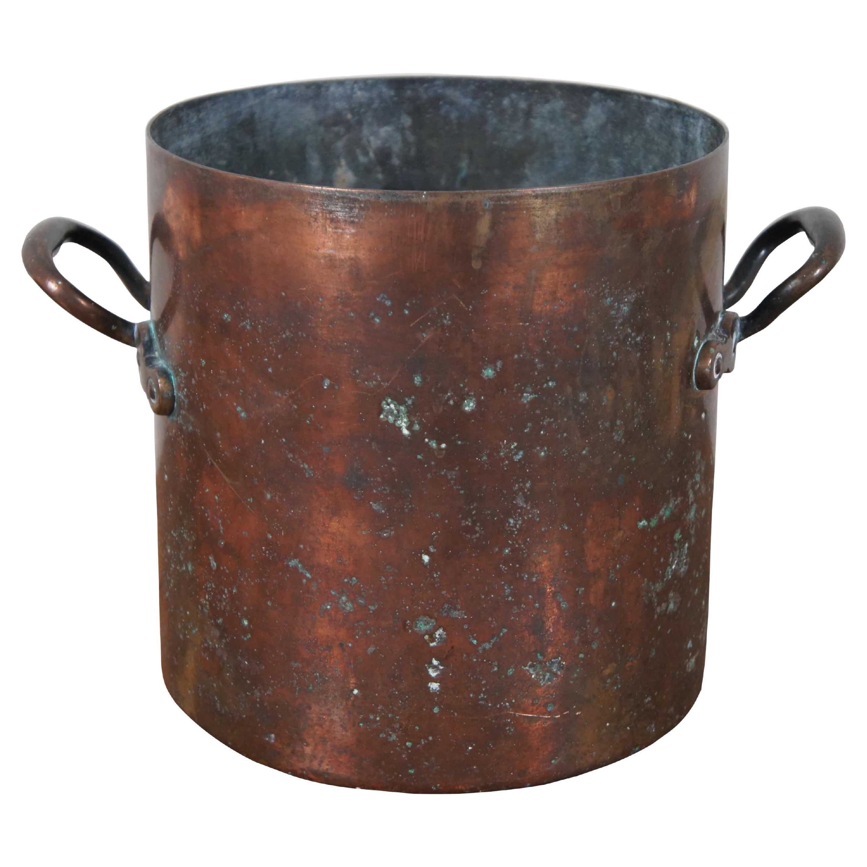 Antique Benham and Froud English Dovetailed Copper Stock Pot Boiler ...