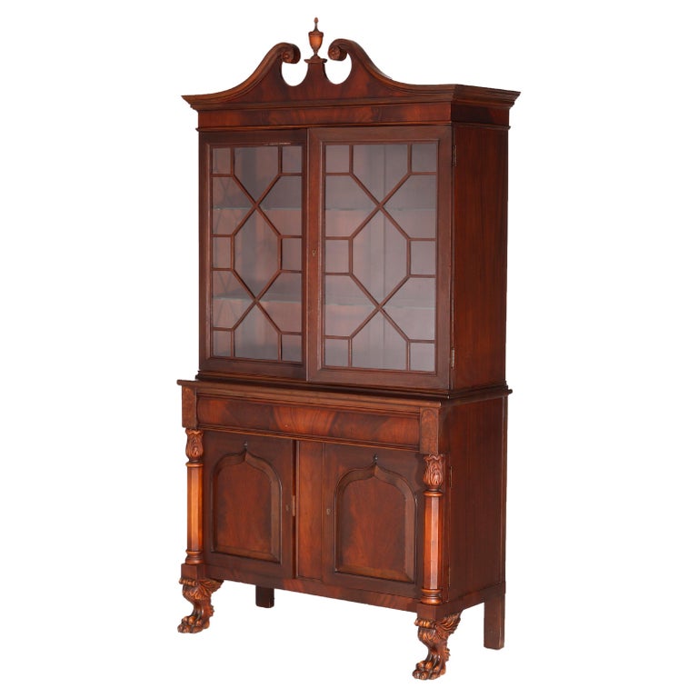 Berkey Gay Hutch Antique Berkey & Gay China Cabinet Ruby Lane
