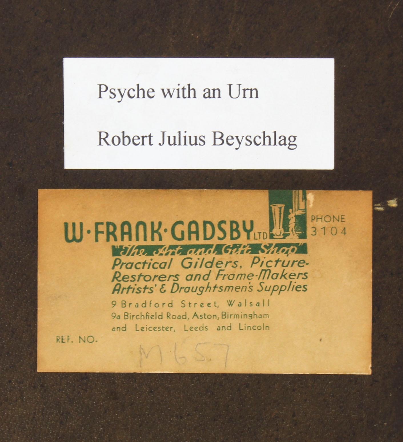 Antique Berlin KPM Plaque "Psyche with an Urn" Robert Julius Beyschlag ...