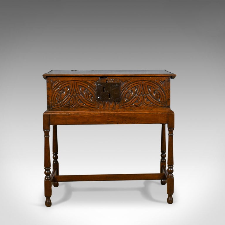 Antique Bible Box on Stand, English, Oak, Chest, 17th Century and Later ...