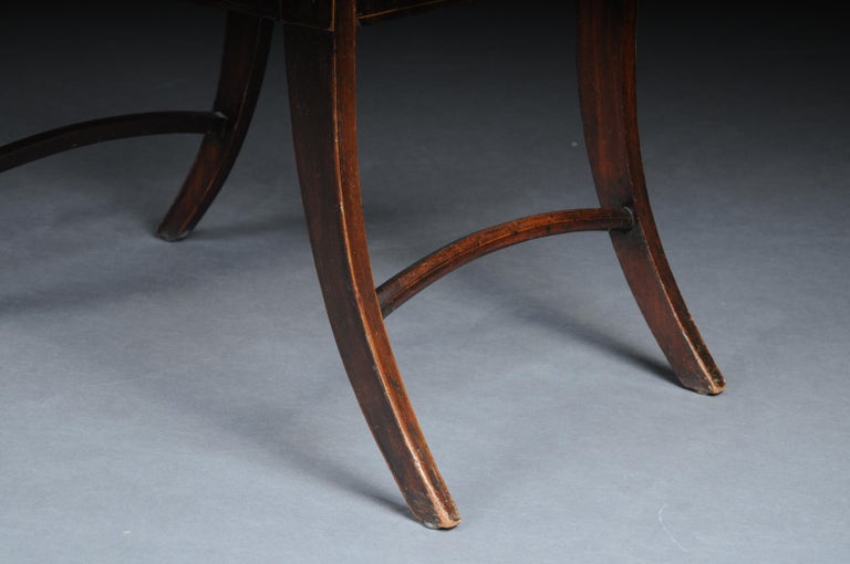 Antique Biedermeier Empire Gondola / Stool, circa 1820, Horsehair For ...