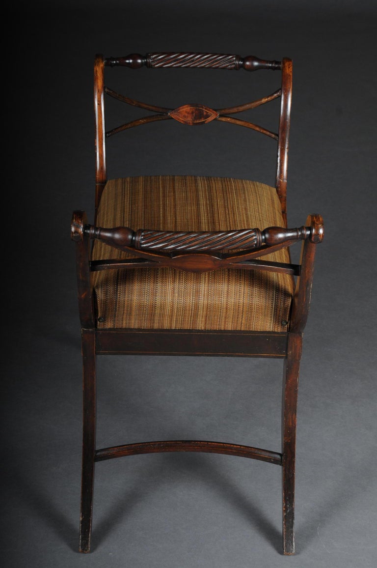 Antique Biedermeier Empire Gondola / Stool, circa 1820, Horsehair For ...
