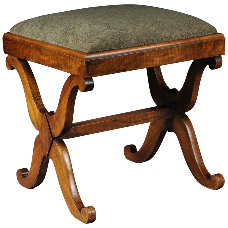 Antique Biedermeier Stool/Bench Walnut, Southern German, circa 1825 at ...