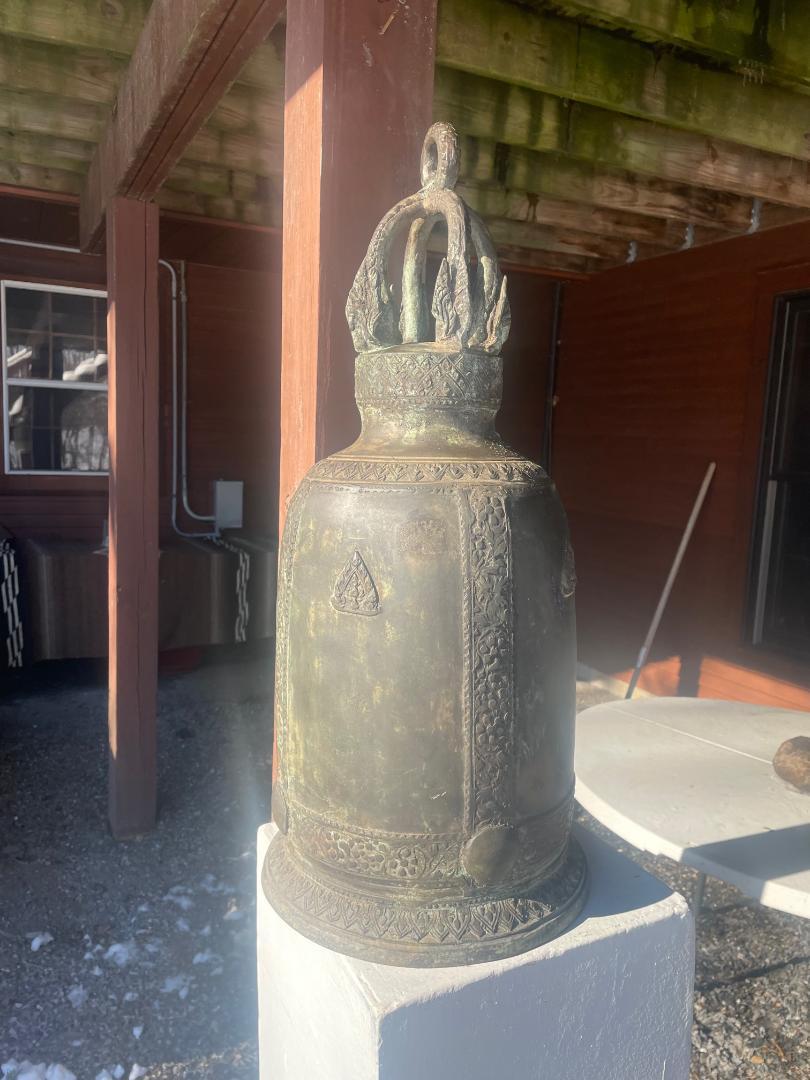 Antique Big Bronze Bell with Big Resonating Sound at 1stDibs