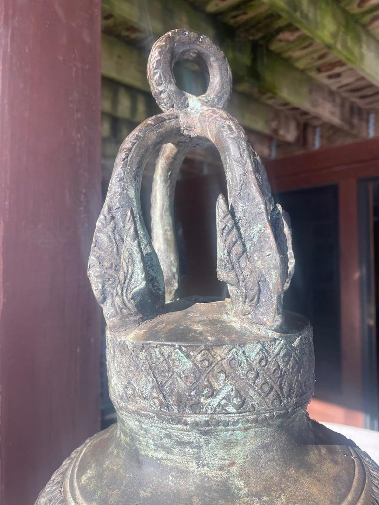 Antique Big Bronze Bell with Big Resonating Sound For Sale at 1stDibs