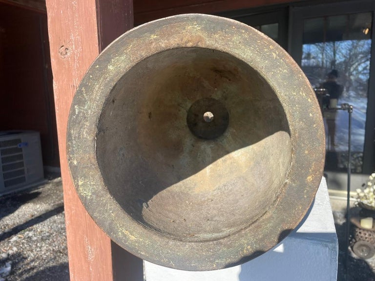Antique Big Bronze Bell with Big Resonating Sound For Sale at 1stDibs