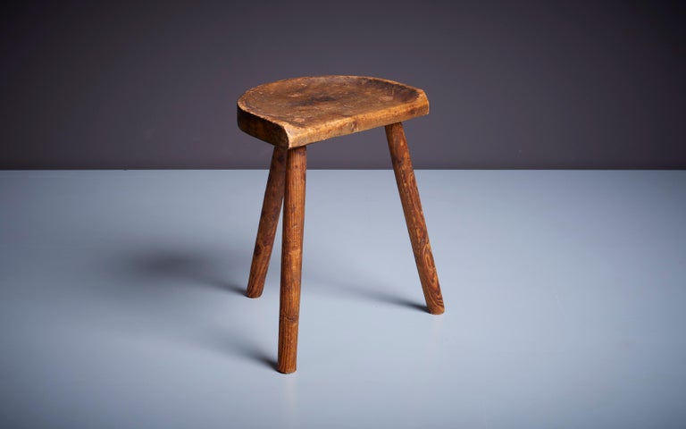 Antique Black Forest Farmers Tripod Stool 19th Century in Pine Wood ...