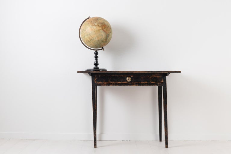Antique Black Swedish Neoclassical Writing Table For Sale at 1stDibs