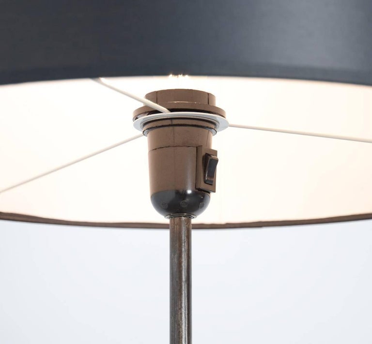 Antique Black Wrought Iron Floor Lamp at 1stDibs