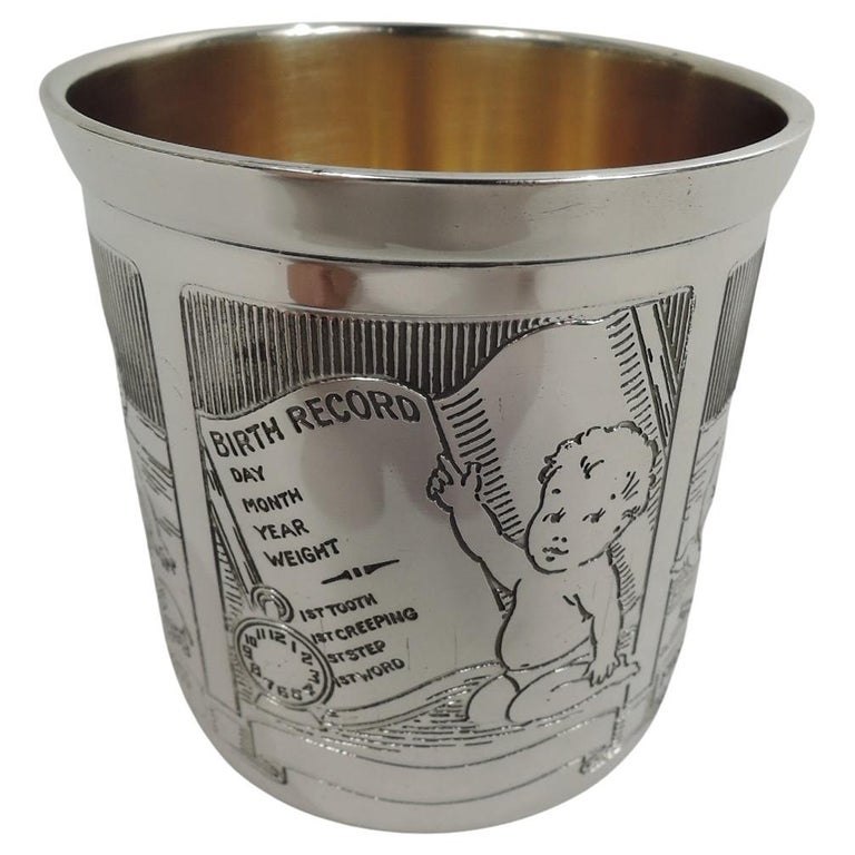 Antique Blackinton American Sterling Silver First Step Baby Cup For ...