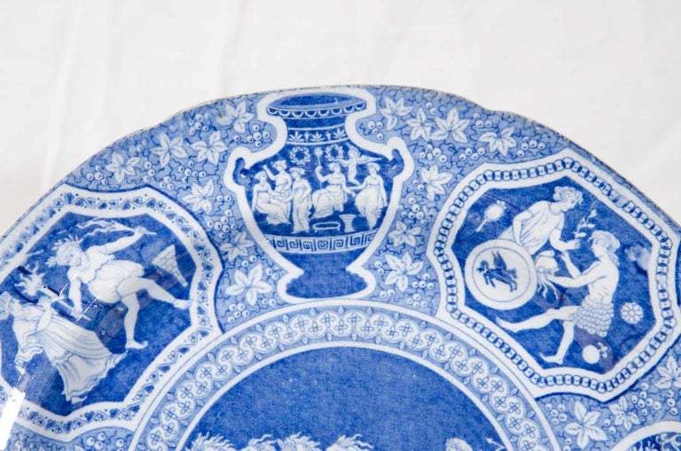 Antique Blue and White Dishes Neoclassical Spode "Greekware" Made circa ...