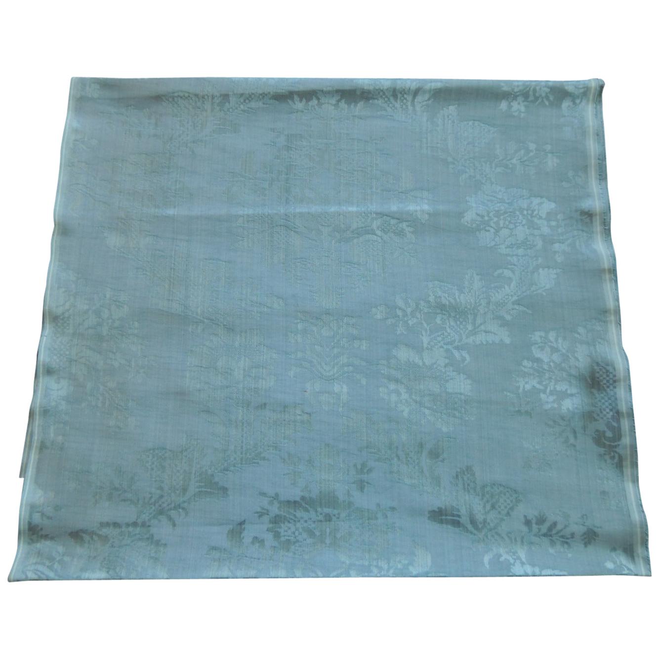 Bobbin Lace and Damask Bed Topper with Large Lace Center Panel at 1stDibs