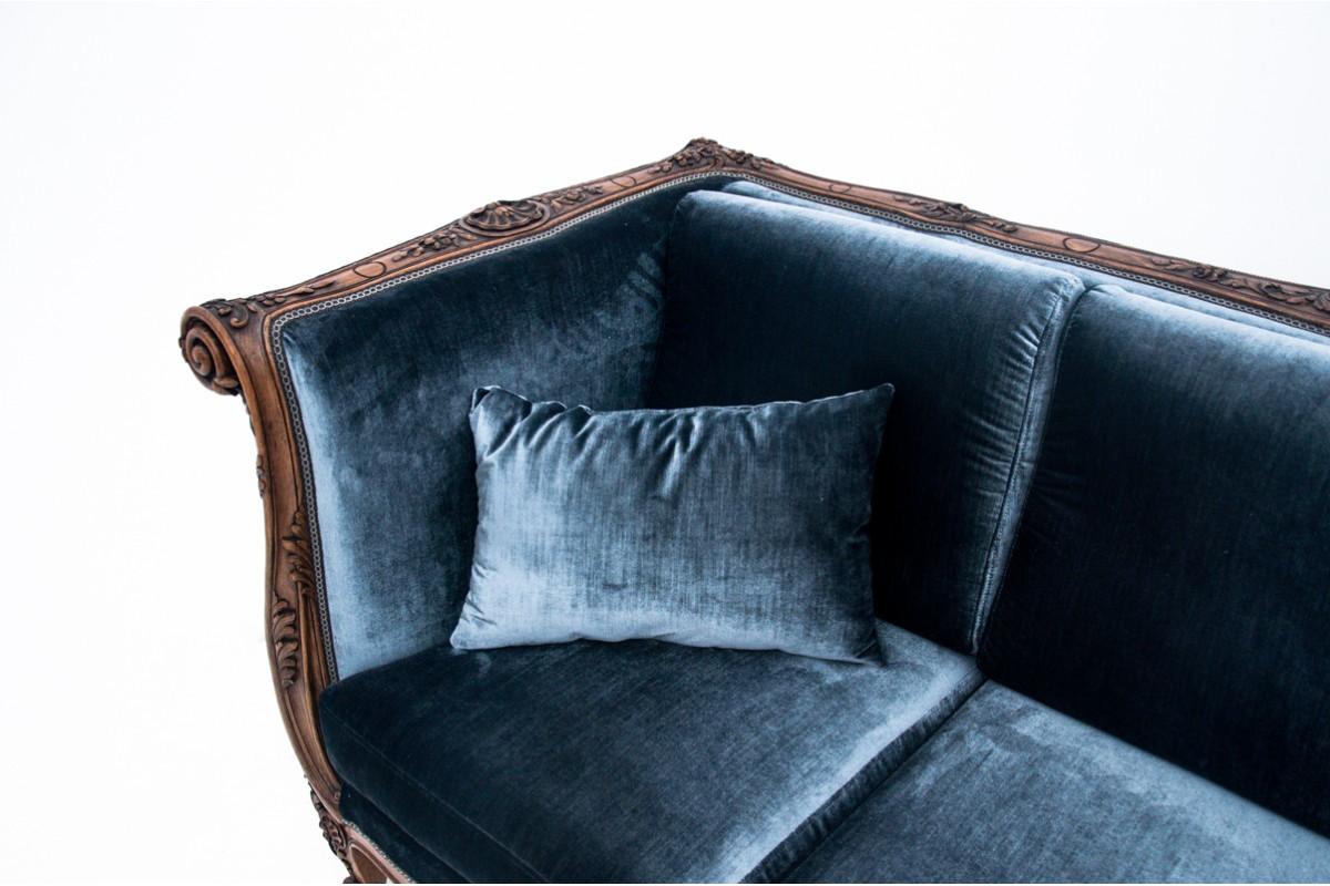 Antique Blue Sofa, Scandinavia, 1900s, Restored at 1stDibs | antique ...
