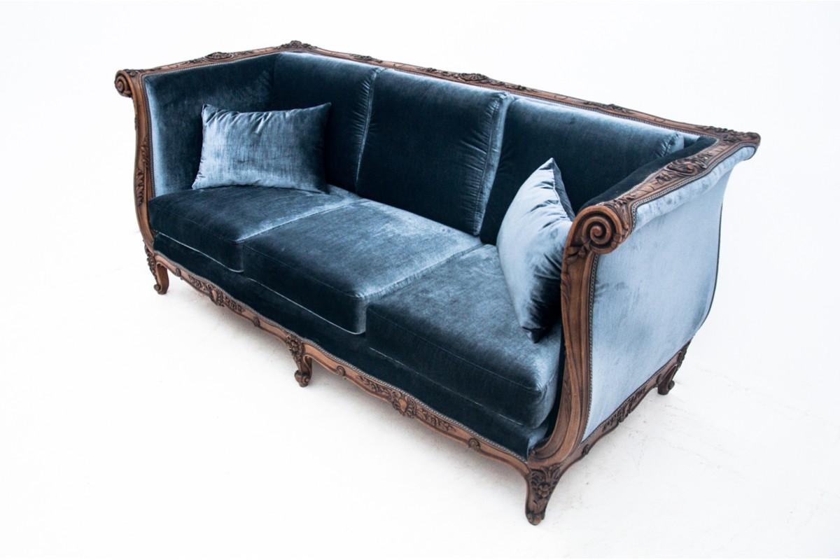 Antique Blue Sofa, Scandinavia, 1900s, Restored at 1stDibs | antique ...