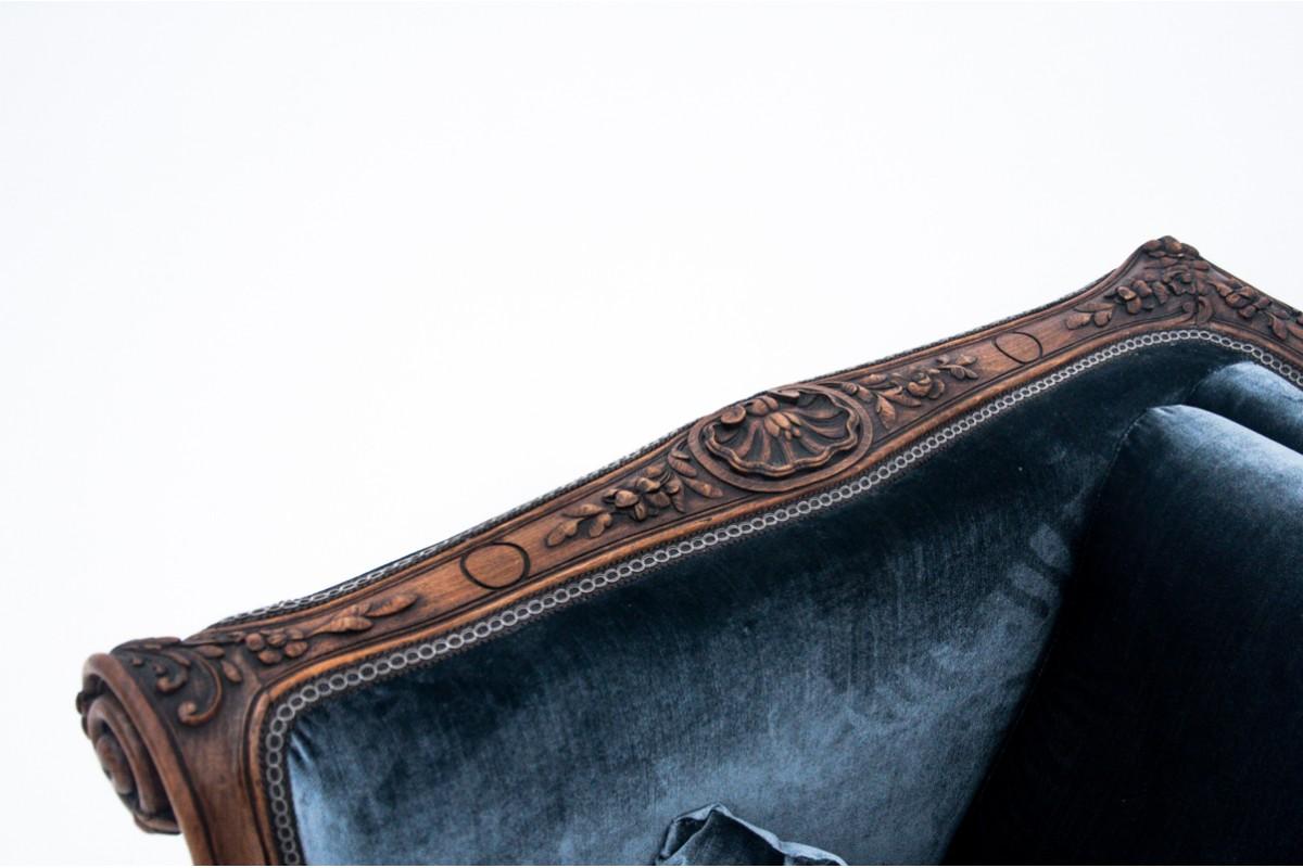 Antique Blue Sofa, Scandinavia, 1900s, Restored at 1stDibs | antique ...