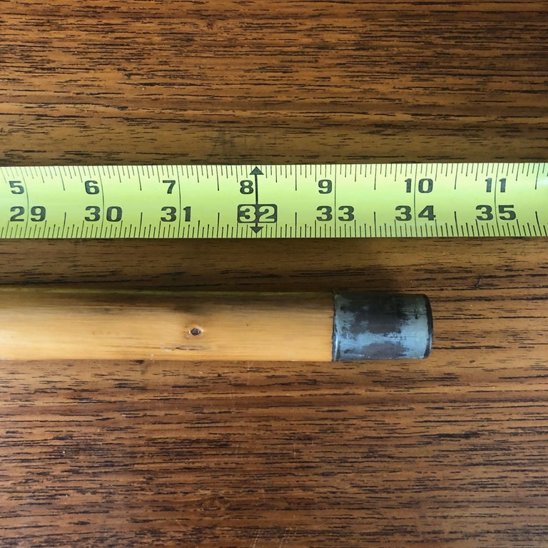 Antique Bone and Sterling Rat / Mouse / Rodent Handle Walking Stick For ...