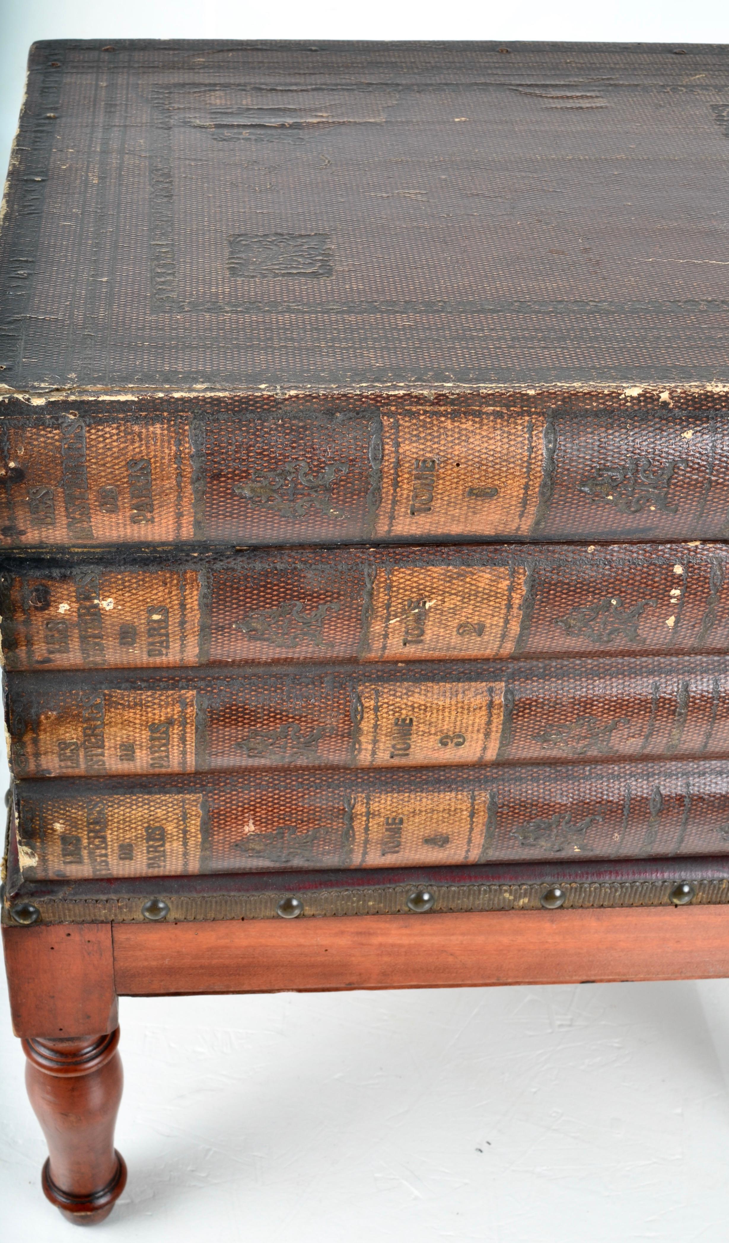 Antique Book Box on Stand, England, 19th Century at 1stDibs