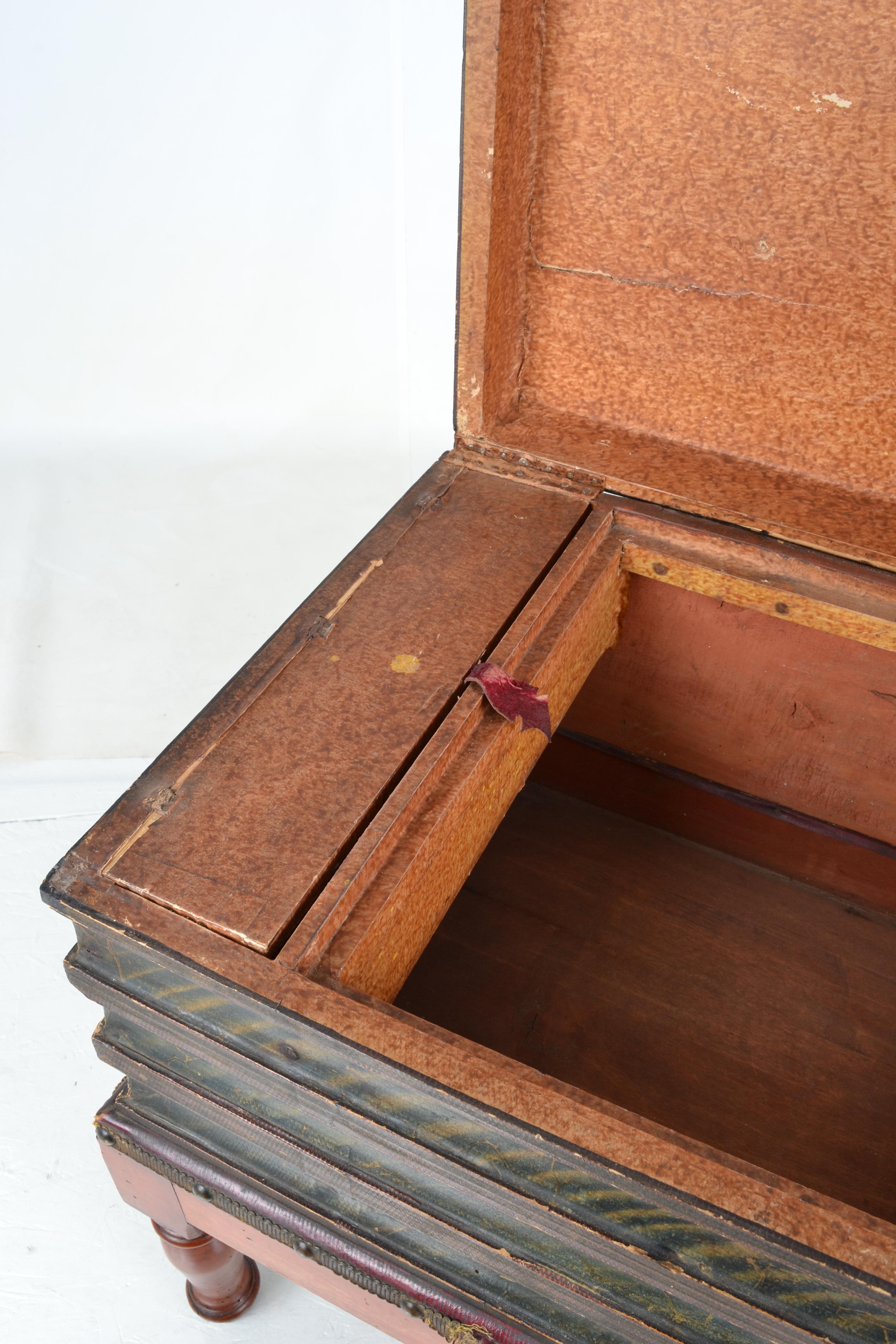 Antique Book Box on Stand, England, 19th Century at 1stDibs